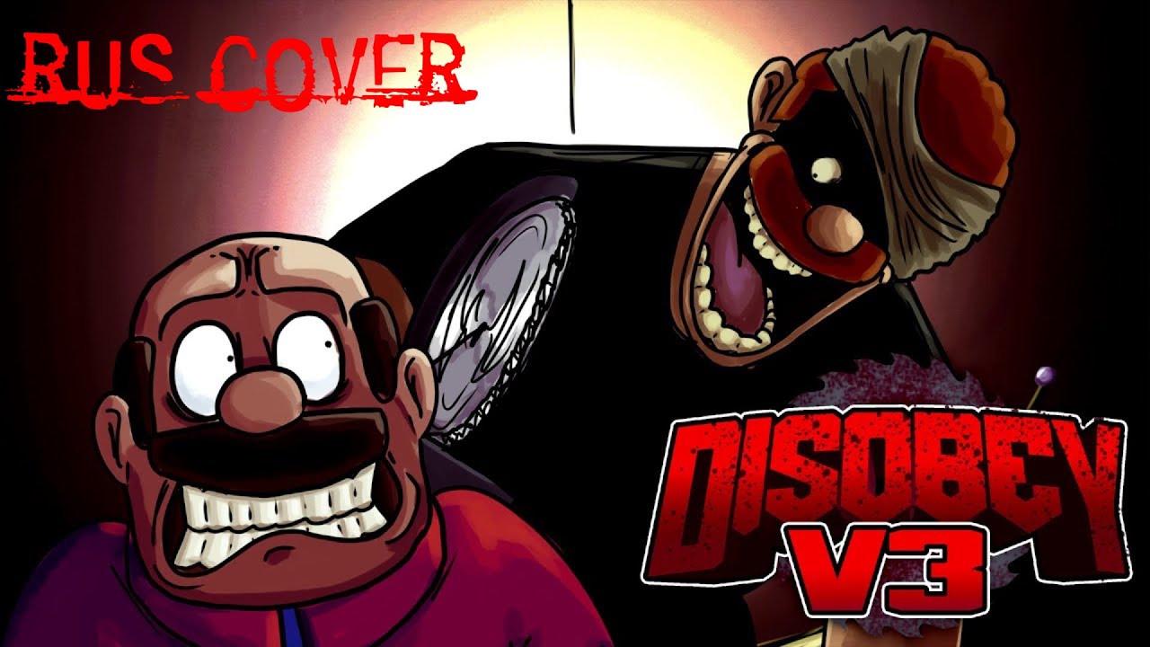 [ FNF / SHUCKS ] DISOBEY V3 Lyrics ( RUS COVER ) - YouTube