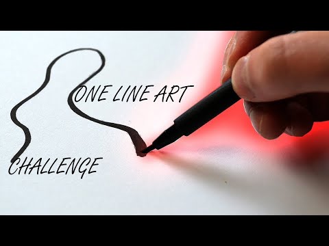 ONE LINE ART CHALLENGE! - 🚫DON'T LIFT YOUR PEN!🚫 (PART 2) - YouTube