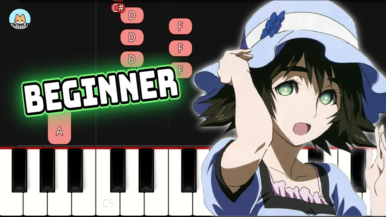 Steins;Gate OP - "Hacking to the Gate" - BEGINNER Piano Tutorial ...