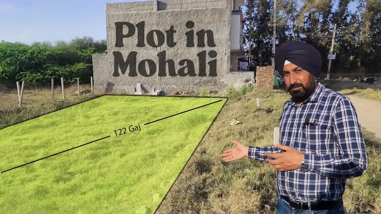 Sector 114 | 122 Gaj East Facing Plot in Mohali - YouTube