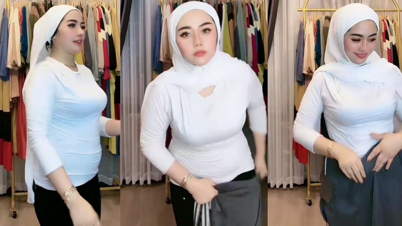 Online Shop Hijab Style Tante Try On Haul One Set Fashion Hijab Cantik - YouTube