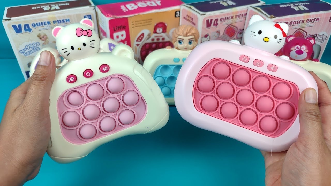 10 Satisfying with Unboxing Cute Disney Minnie Mouse POP IT Collection ...