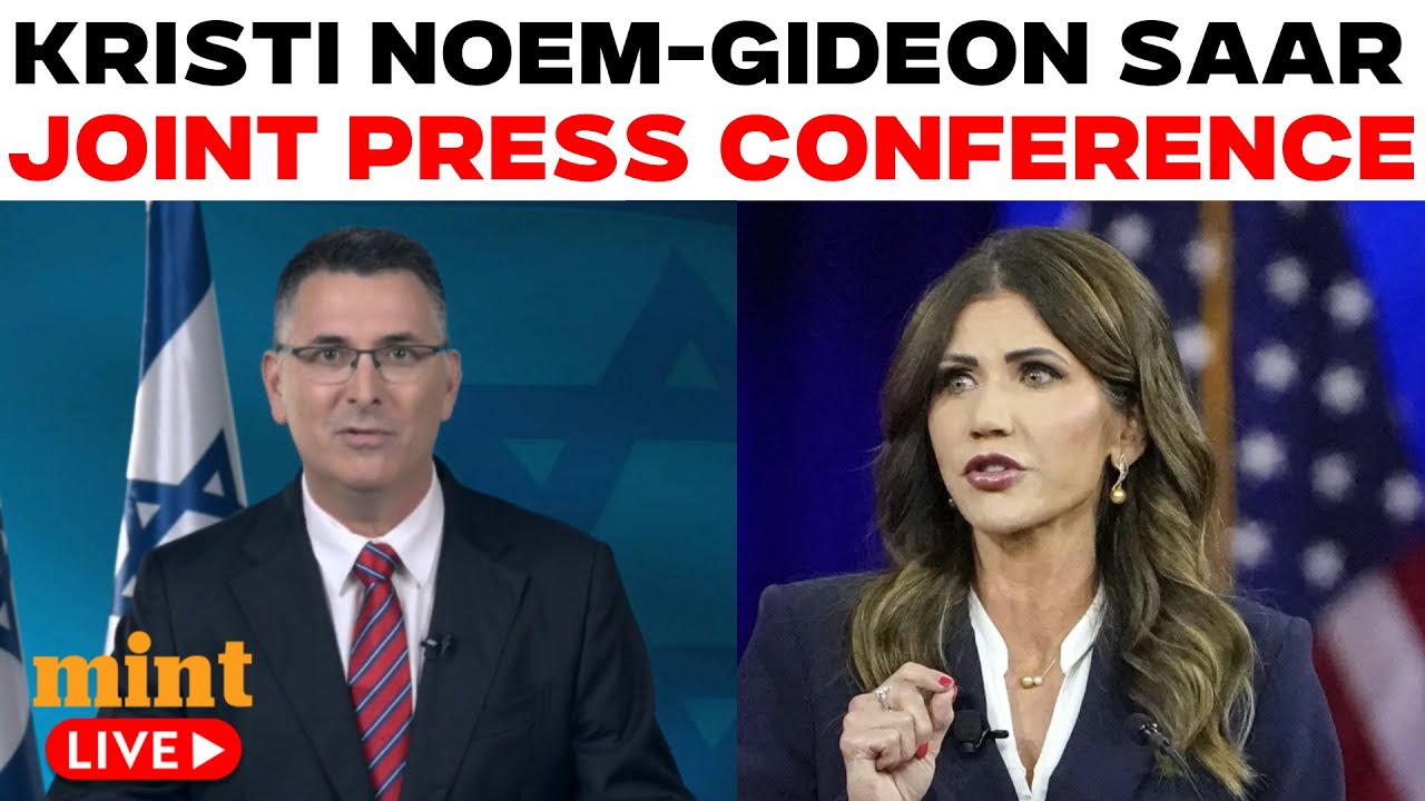 LIVE: Kristi Noem Holds News Conference With Israel's FM Gideon Saar ...