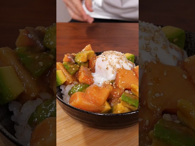 salmon avocado rice bowl ? | kenty_cook｜YouTubeランキング