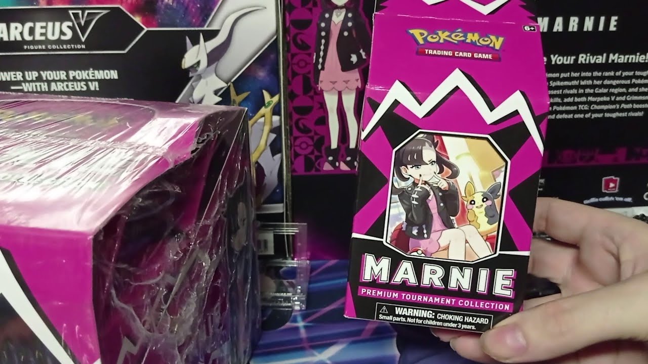 Pokemon card opening Marnie Premium Tournament Collection 1 from ...