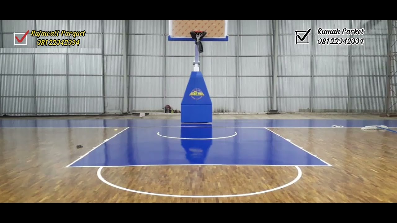 LAPANGAN BASKET PVJ BANDUNG || 08122042004 www.rumahparket.net - YouTube