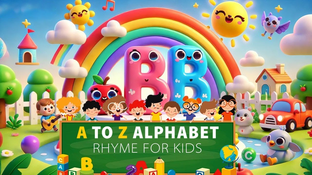 "A to Z Rhyming Alphabet Song | Fun ABC Poem for Kids" - YouTube