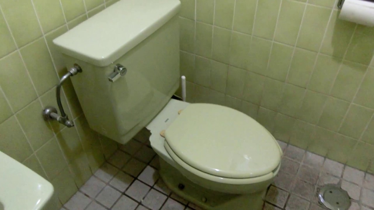 TOTO C720 ハーベストグリーン 便器洗浄（ゲオ青梅河辺店） - YouTube