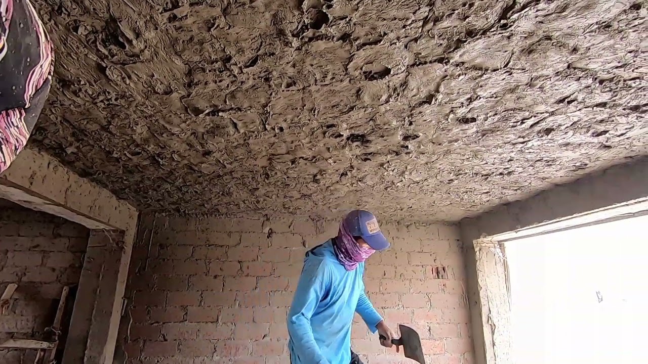 observa como revocar cielo raso paso a paso para principiantes - YouTube