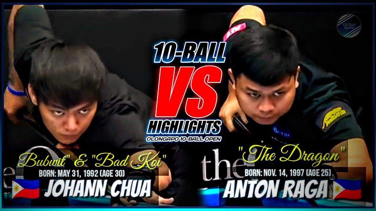 10-BALL POOL, ANTON RAGA VS JOHANN CHUA - PINOY COMMENTARY - YouTube