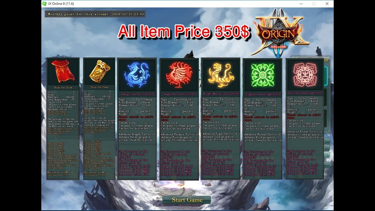 JX2-Sale Hero BC lv80 Item Kob Kob Price 350$ all ITem - YouTube