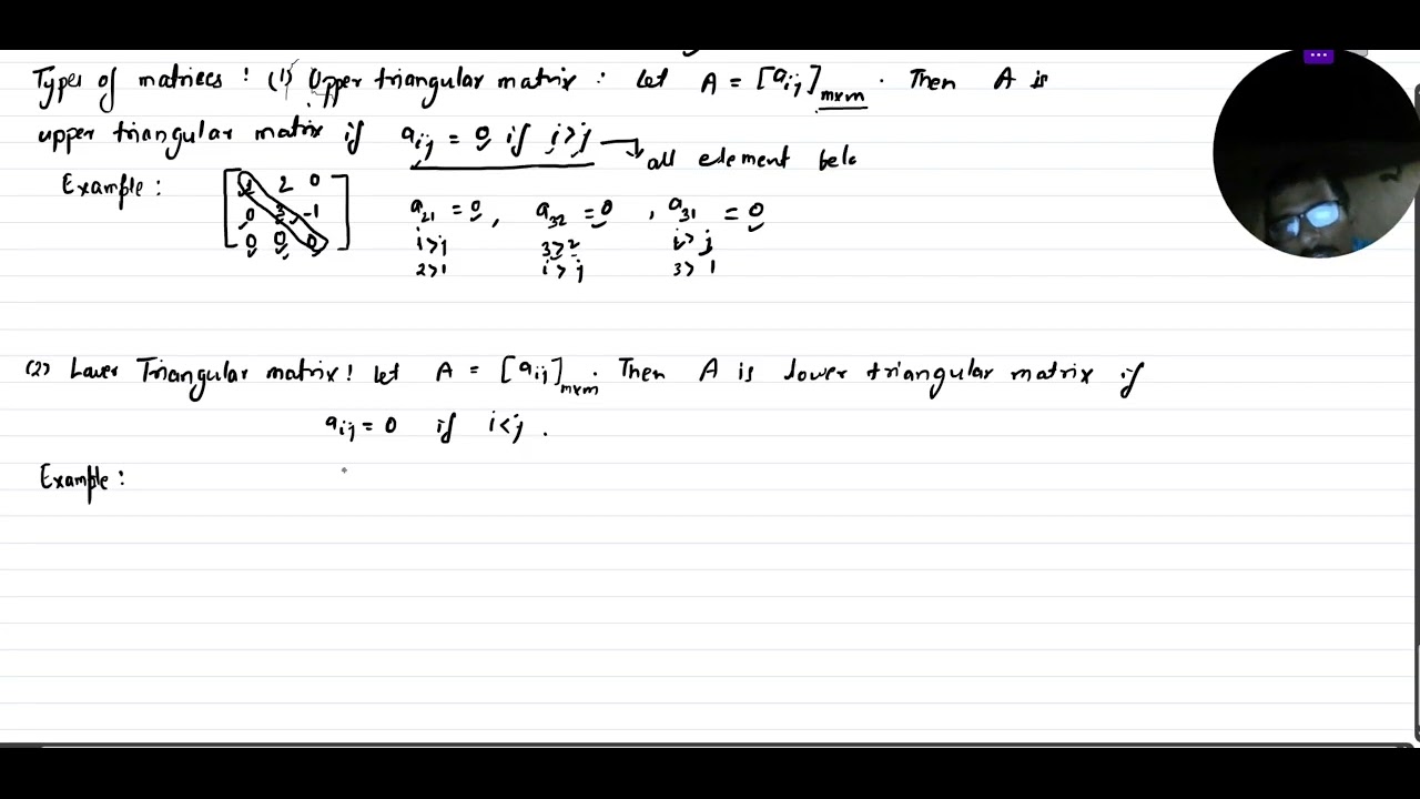 MATRICES 3 TYPES OF MATRICES AND MATRIX MULTIPLICATION - YouTube