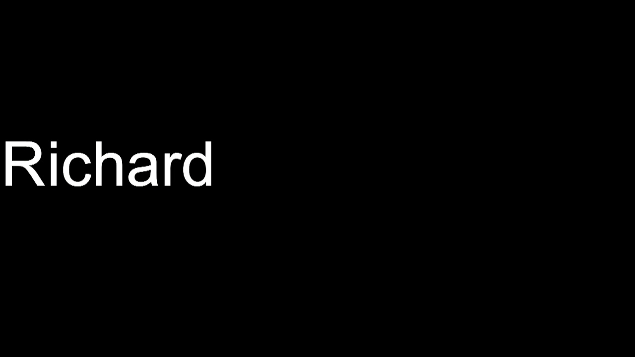 Richard Tate Live Stream - YouTube
