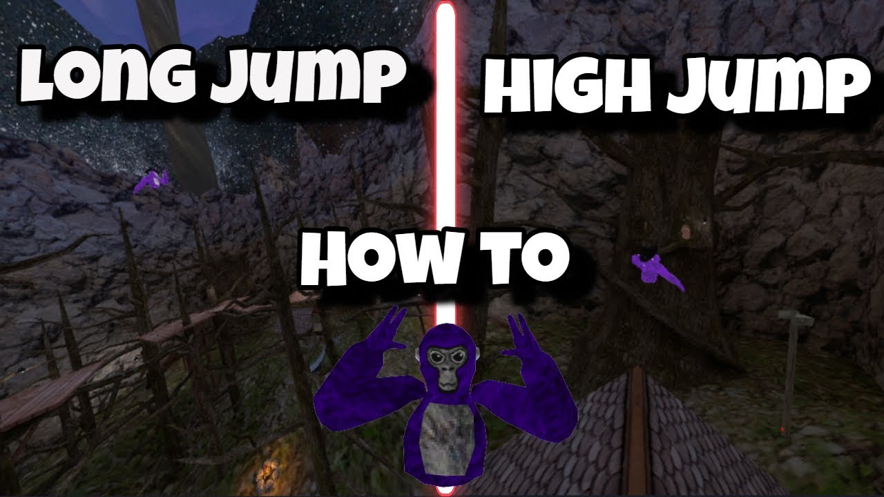 How to Long Jump and High Jump in Gorilla Tag! |Tutorial - YouTube