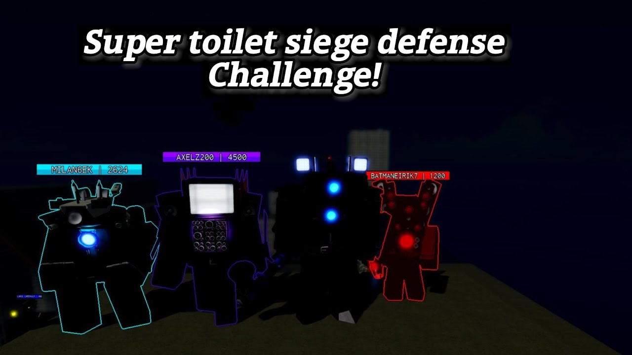 Super Toilet siege defense Challenge! - YouTube