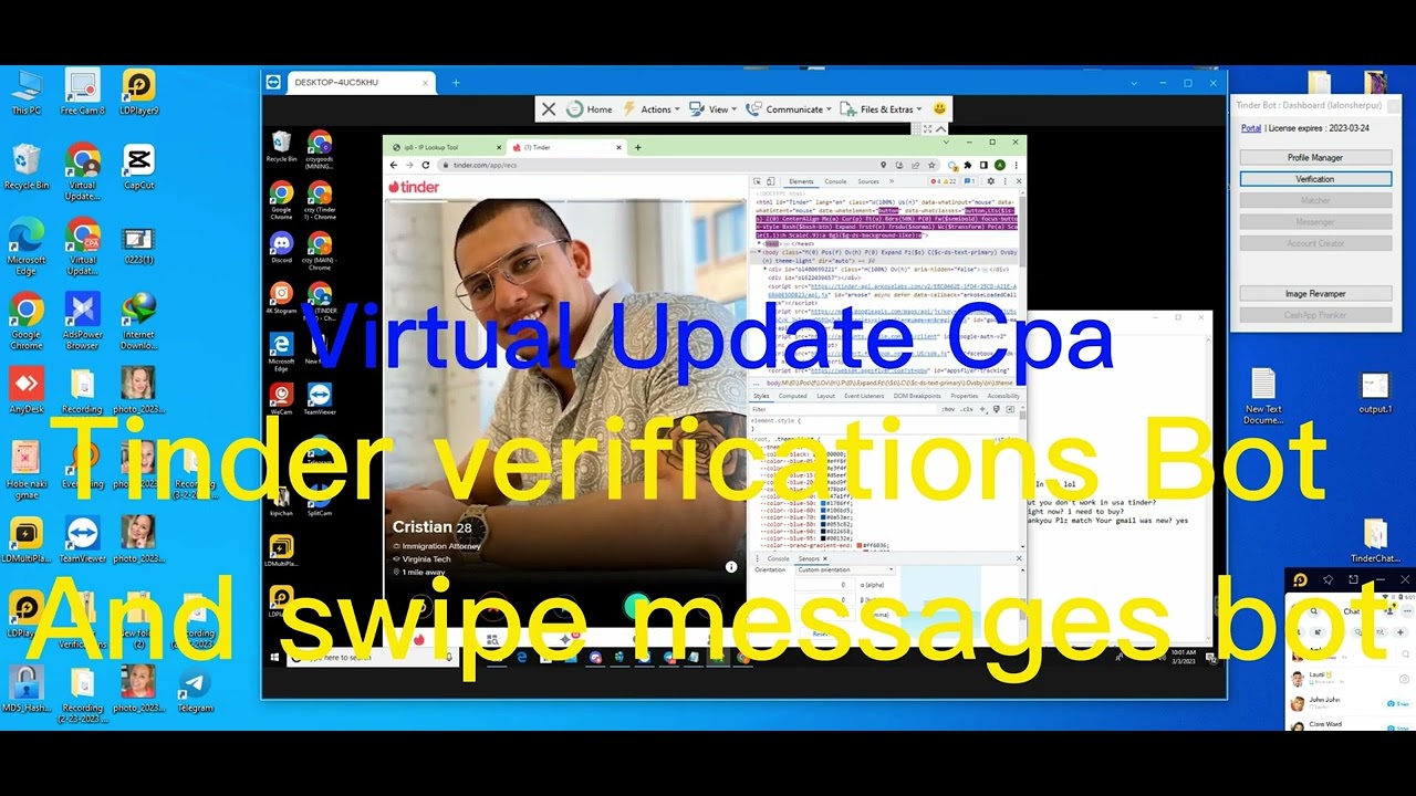 Photo Verification Tinder Bot Tinder Swipe Bot FAQ - YouTube