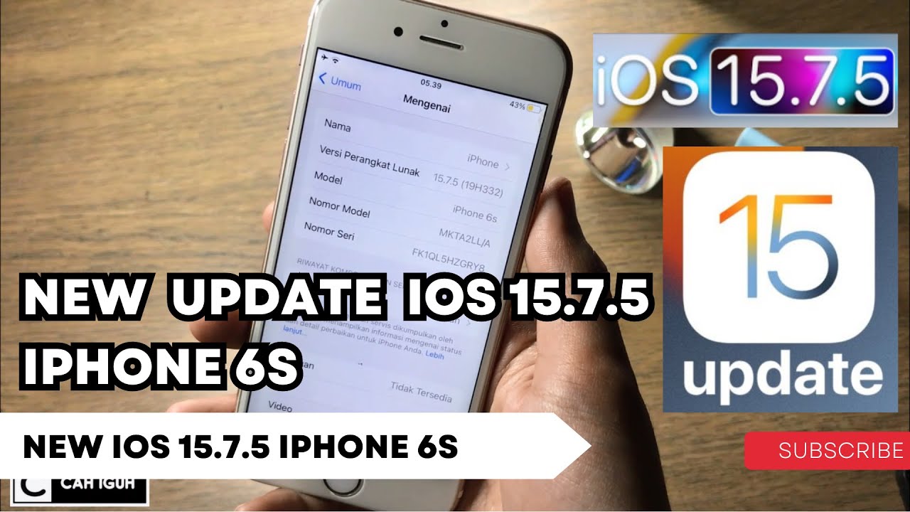 Update iOS 15.7.5 di iPhone 6S / new update iOS 15.7.5 iPhone 6s / Yang mau Update di pikir ...