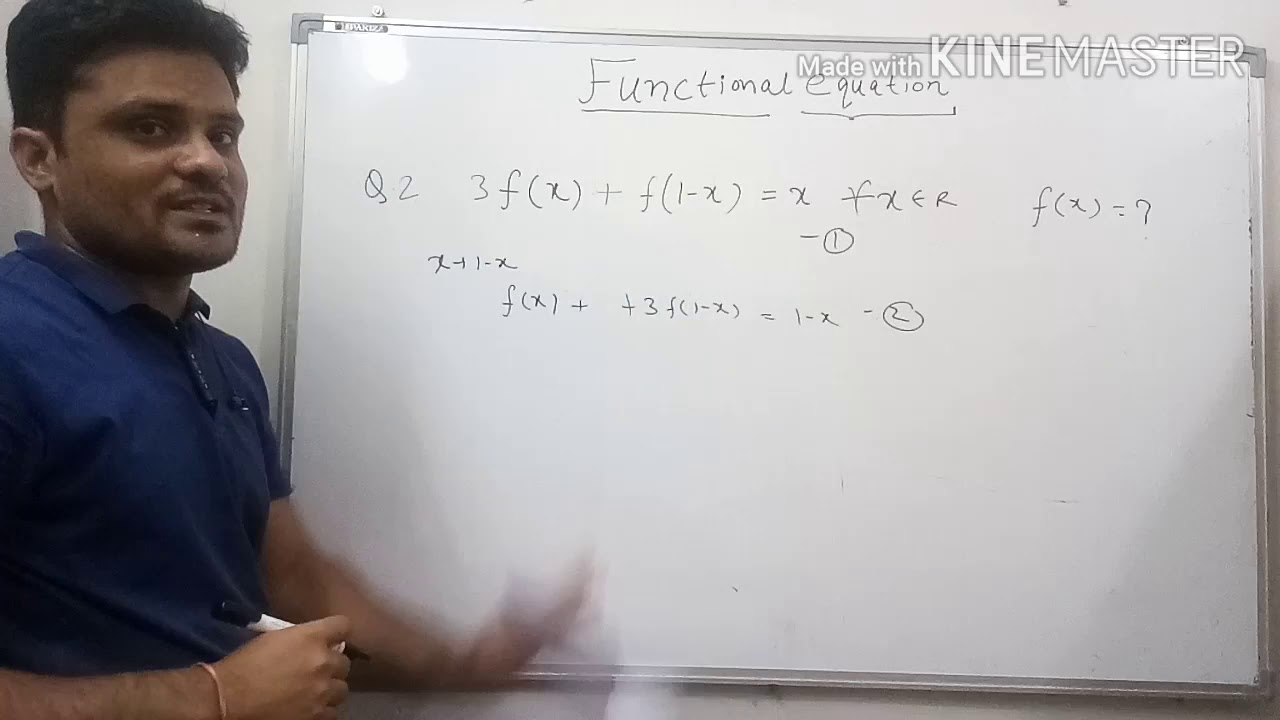 FUNCTIONAL EQUATION |BASIC PROBLEMS|LECTURE-1| IIT JEE | CLASS -12 ...