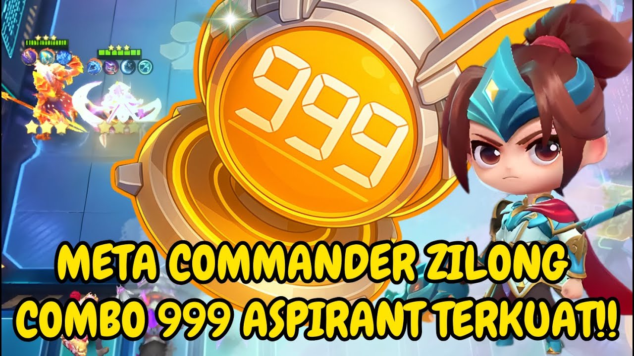 Combo 999 Aspirant TERKUAT!! Commander Zilong Magic Chess Go Go META ...
