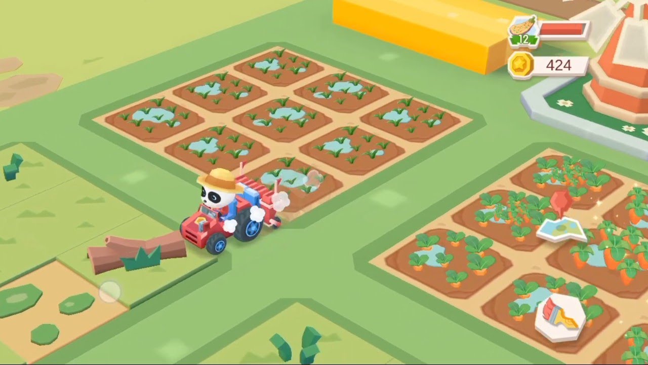 baby panda farming cartoon baby panda cartoon for kids - YouTube