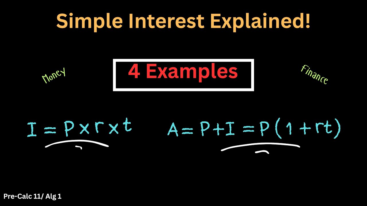 Simple Interest & Future Value Explained | Financial Math Made Easy ...
