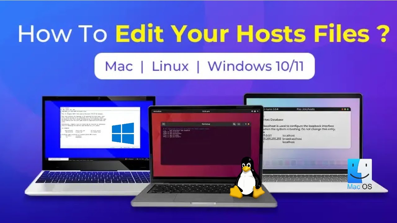 How to Edit Your Hosts File on Windows, Mac, or Linux - YouTube