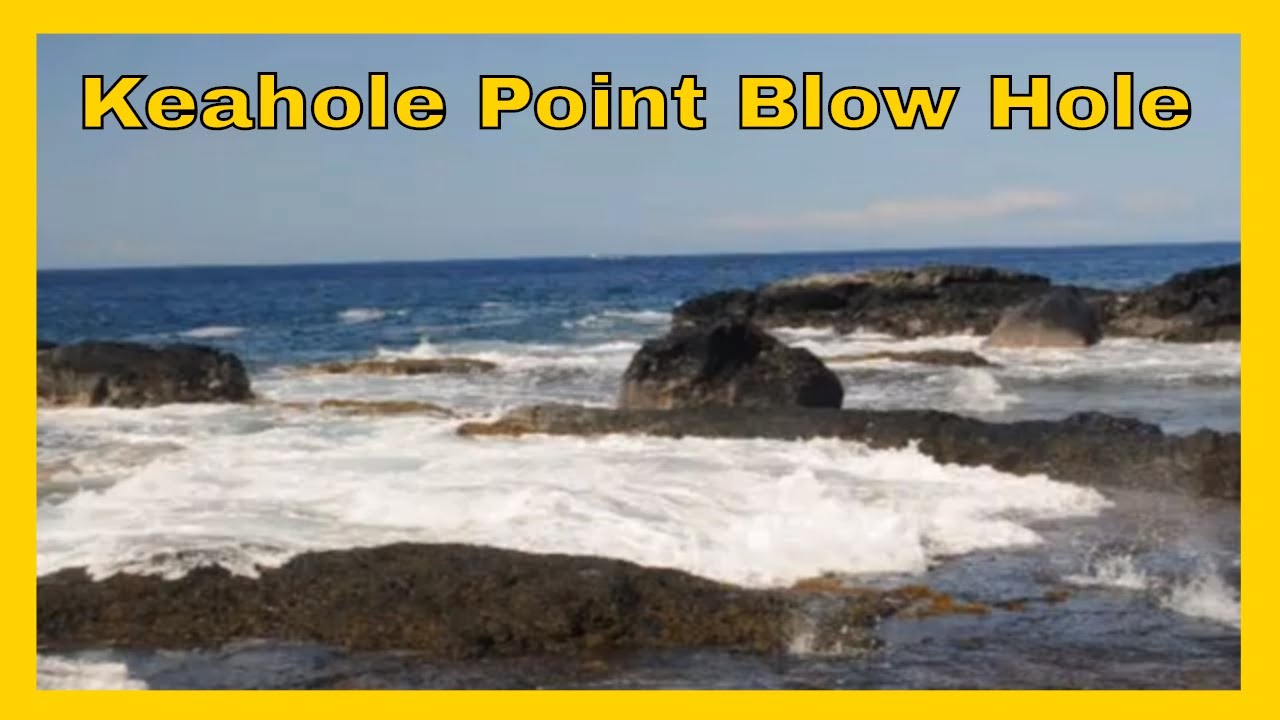 Keahole Point Blow Hole, Kona, Hawaii - YouTube