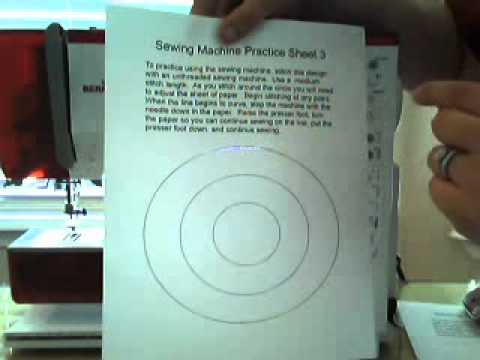 How to do sewing practice papers Part 2 - YouTube