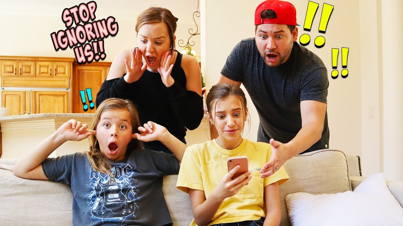 WE IGNORED OUR PARENTS FOR 24 HOURS!! - YouTube