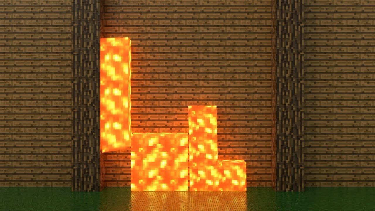 Minecraft Softbody Lava Block Tetris Animation - YouTube