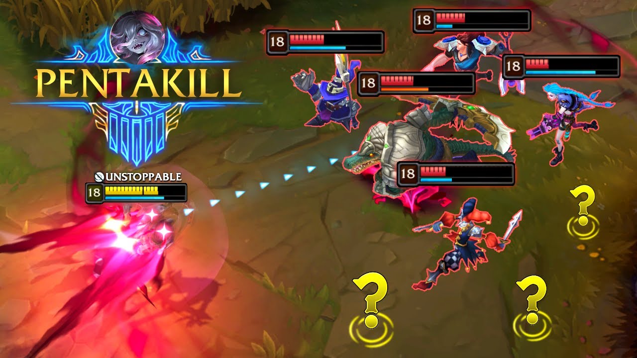 INCREDIBLE PENTAKILL MOMENTS - YouTube