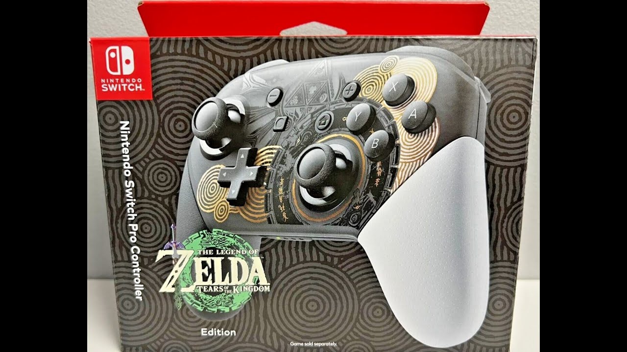 Pro Controller The Legend Of Zelda Tears Of The Kingdom Edition - YouTube