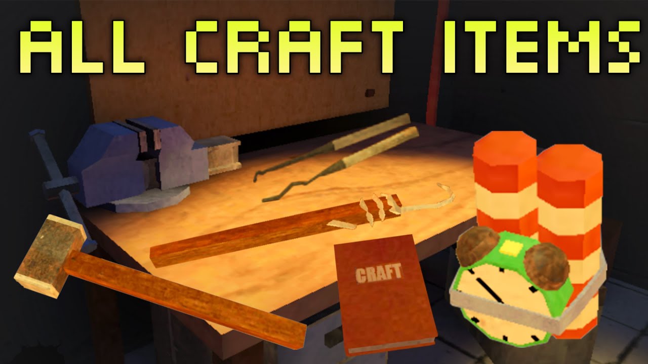 CAT FRED EVIL PET. HORROR GAME ALL CRAFT ITEMS - YouTube