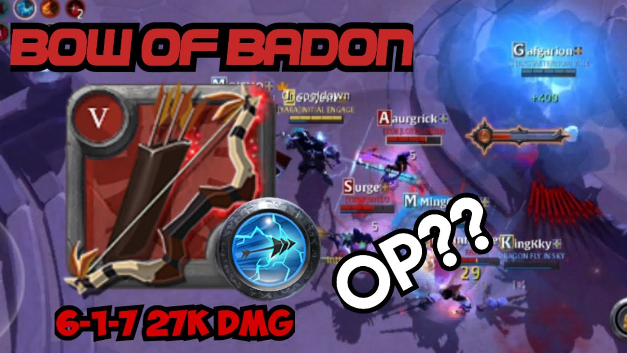 Bow Of Badon PvP too OP?? | Crystal Arena | Albion online - YouTube