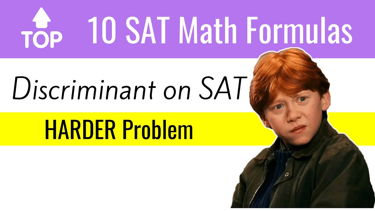 Discriminant🎯 on the SAT Math [Hard Problem] - YouTube
