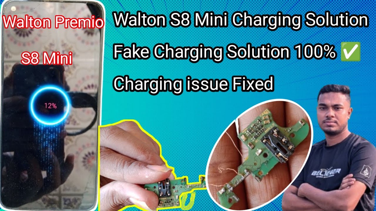 Haw To Fix Walton S8 Mini Charging Solution | Fake Charging issue |Type ...