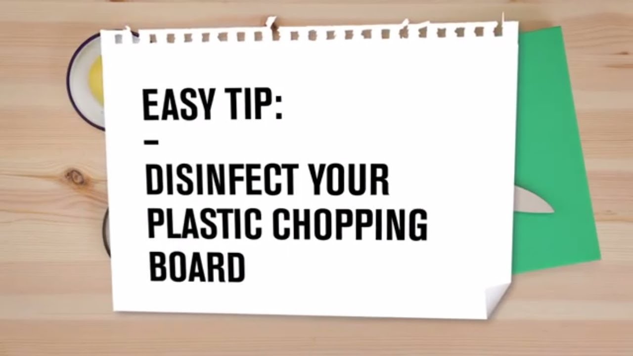 Zanussi Easy Tips: Clean your plastic chopping board - YouTube