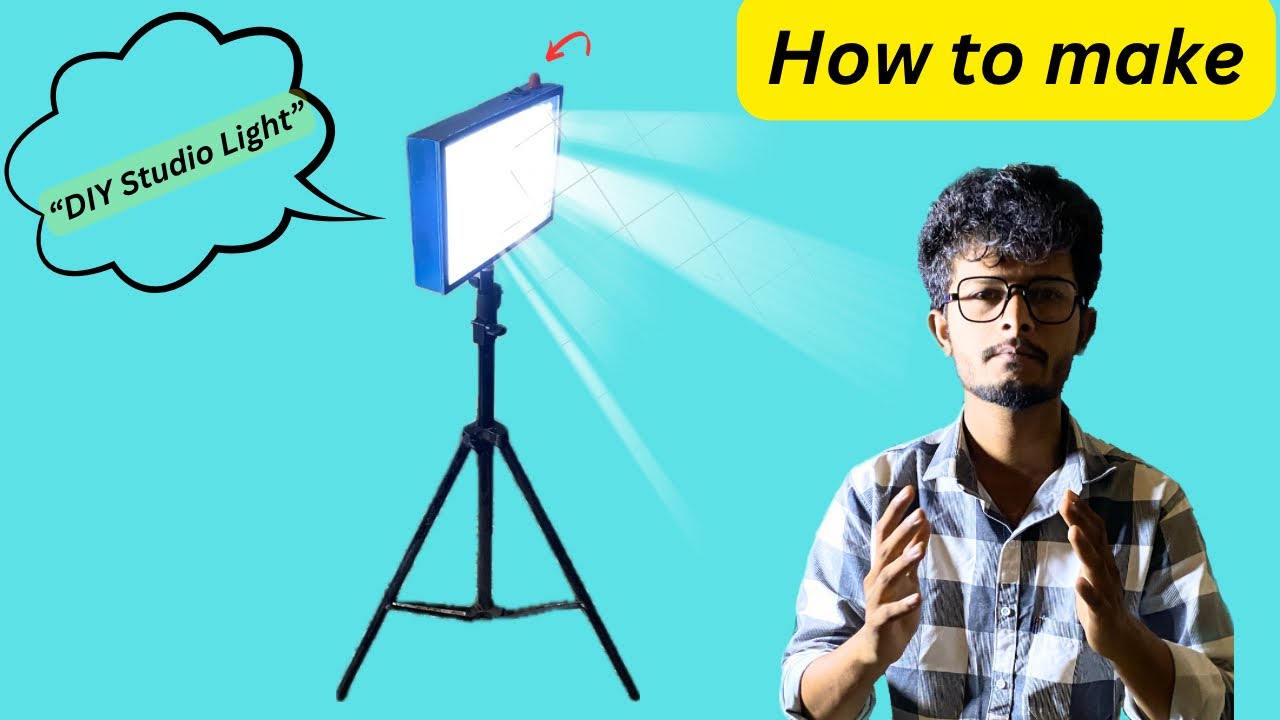 How to Make a Professional Studio Light at Home | Budget DIY Setup (No ...