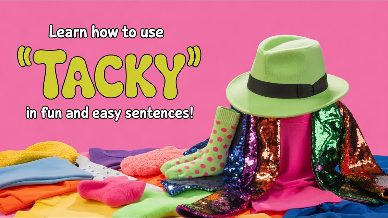 What Does "TACKY" Mean? | Learn English Vocabulary with Examples! - YouTube