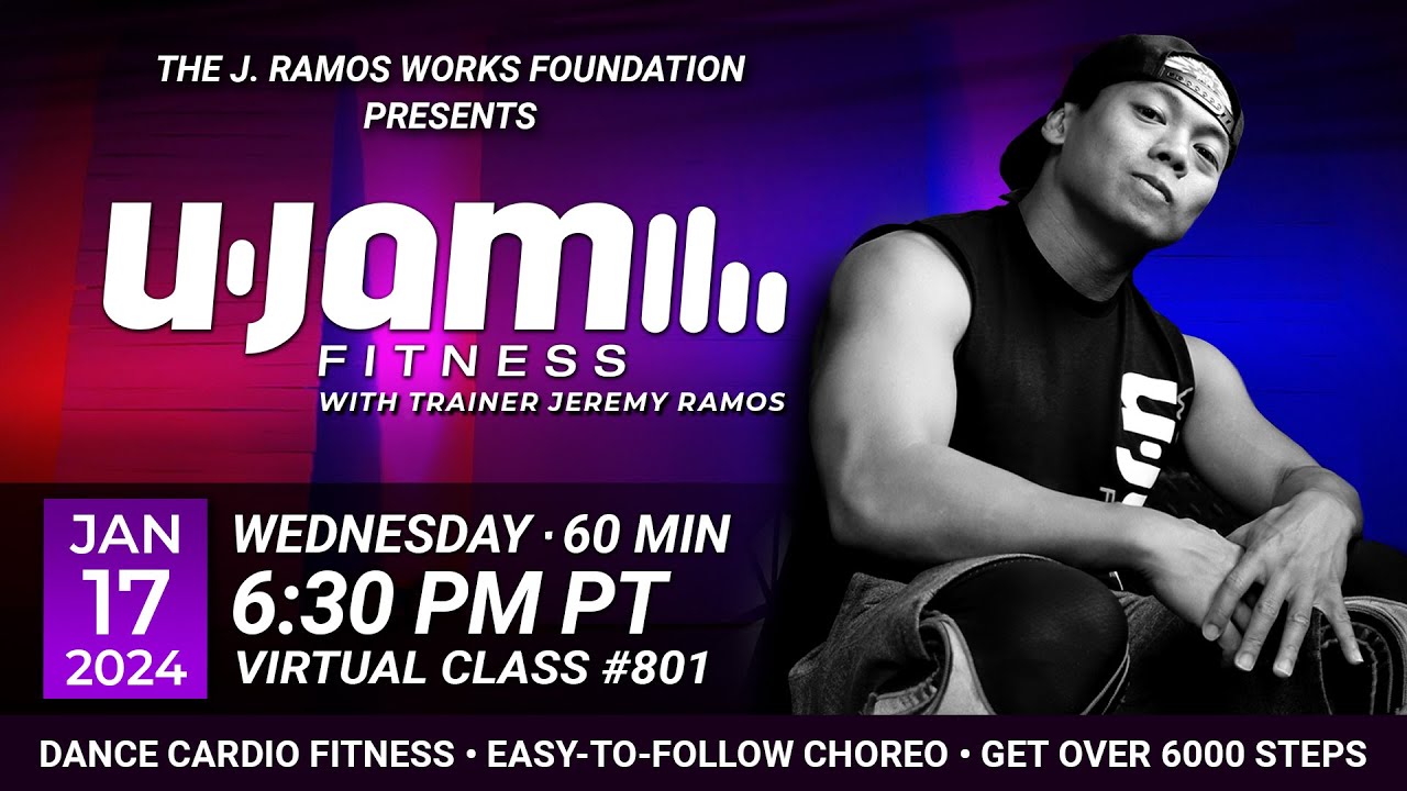 Virtual 60 Minute U-Jam Fitness Class with Jeremy Ramos (01/17/2024 ...