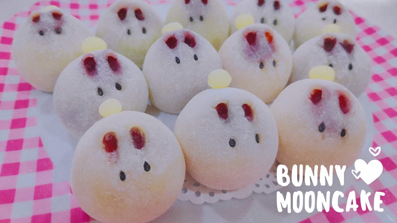 Bunny Snow Skin Mooncake Recipe | Mooncake Recipe | Bunny Mooncake ...