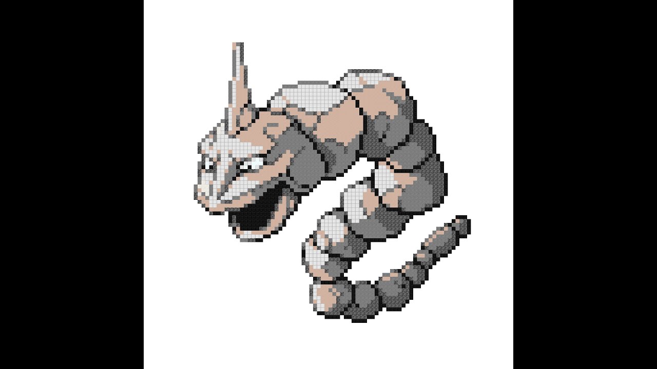 (Minecraft Pixel Art) Pokedex Project 36- Onix - YouTube