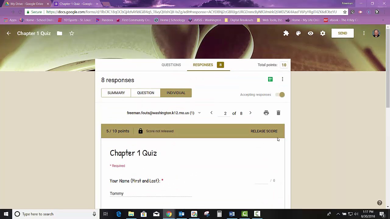 Google Forms Basics #3: Viewing and Evaluating Responses - YouTube