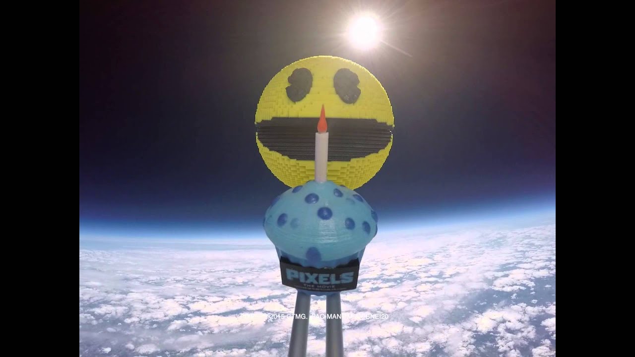 Pac-Man Space Launch - YouTube