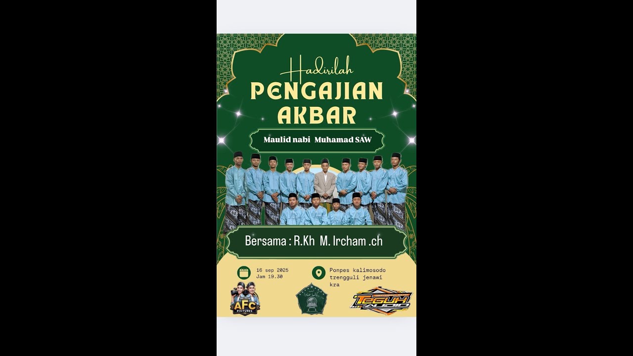 LIVE PENGAJIAN USTAD IRKHAM HANANI DALAM RANGKA MEMPERINGATI MAULID ...