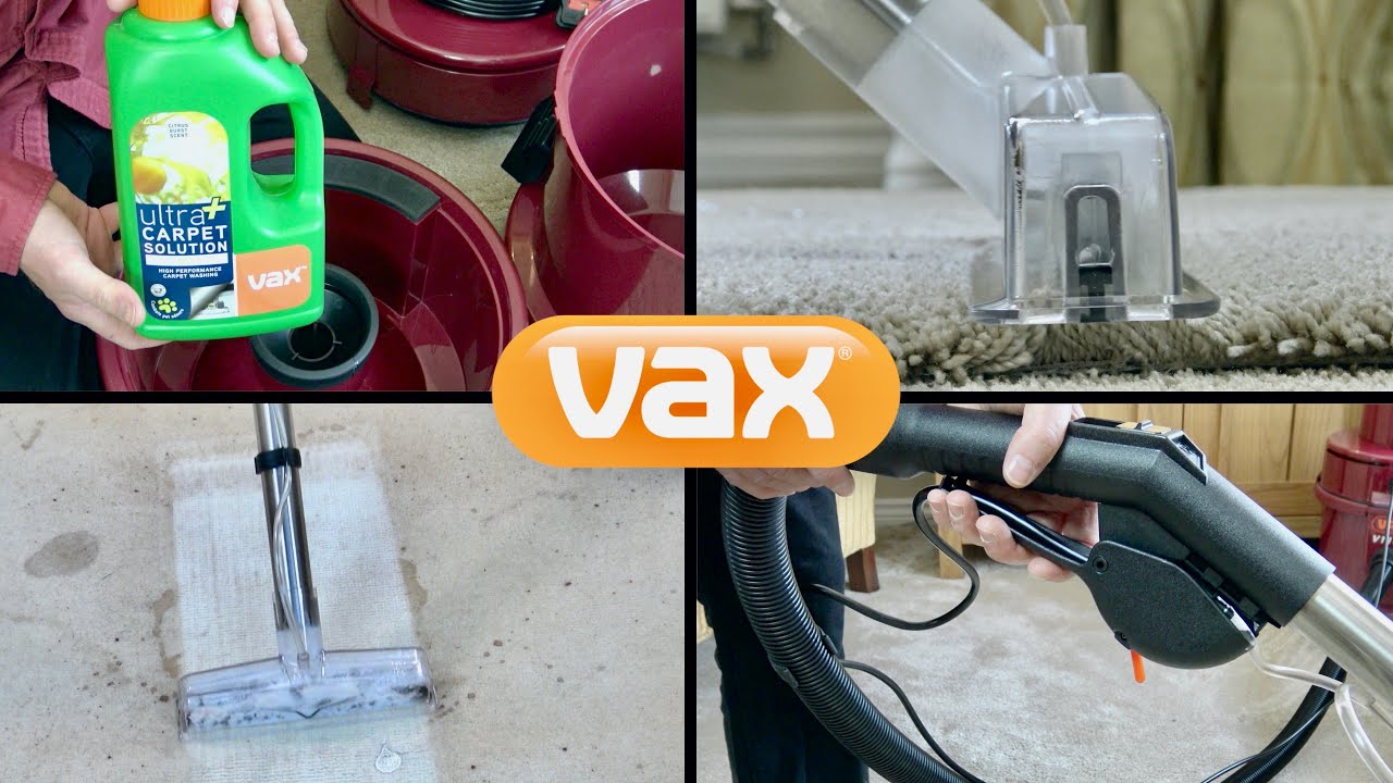 Vax V1100 Carpet Cleaning Demonstration Featuring The Bissell Hydrowave ...