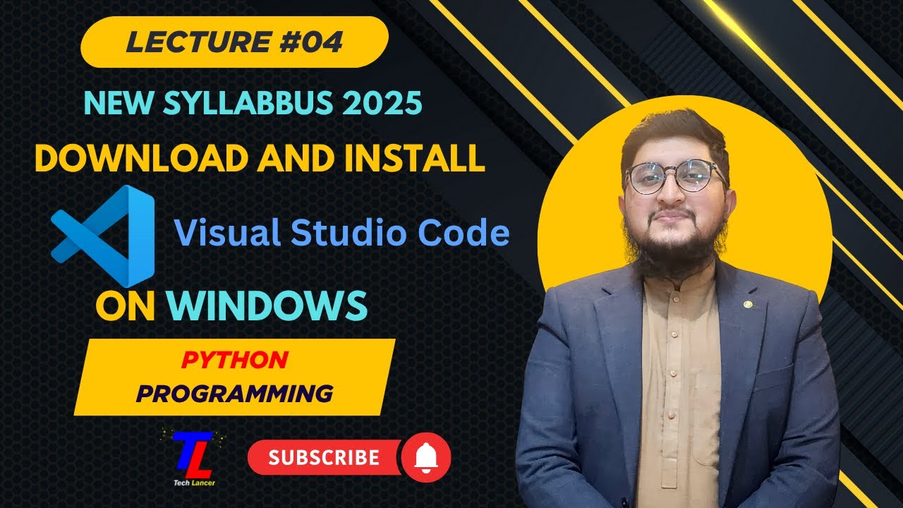 Setting up VS Code as Preferred Editor | Python Programming | CS306 - YouTube