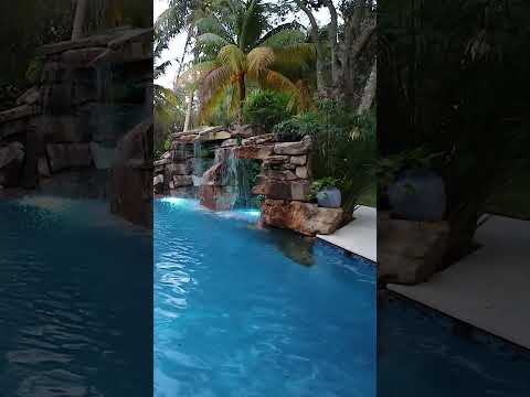 Check out this beautiful Modern Zen Pool with Natural Rock Grotto in ...