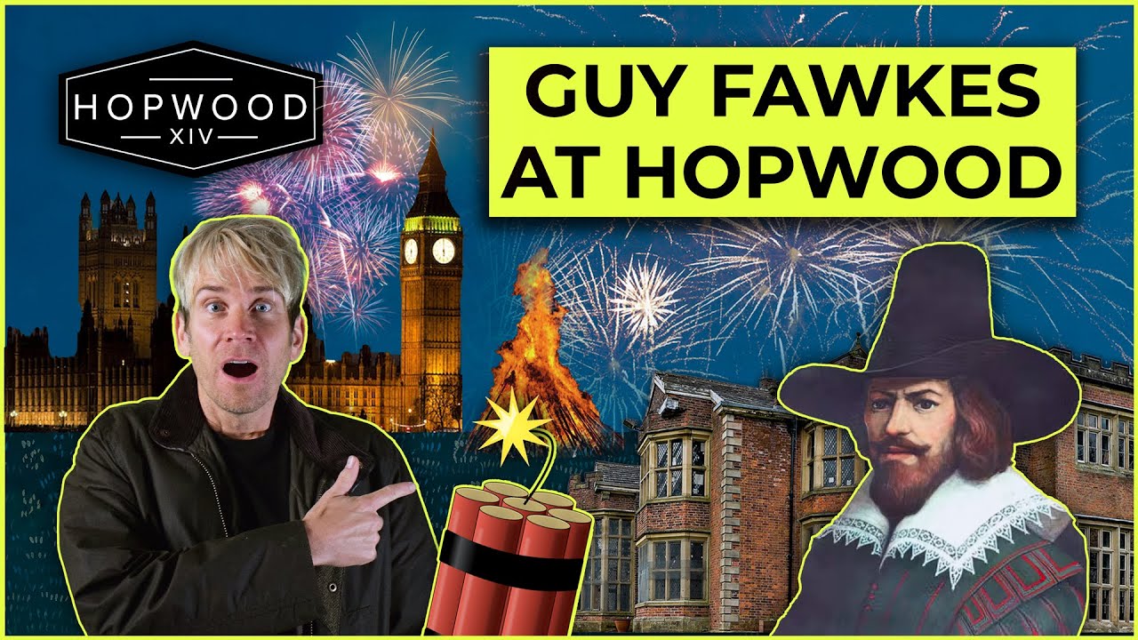 Guy Fawkes' visit to Hopwood Hall - YouTube