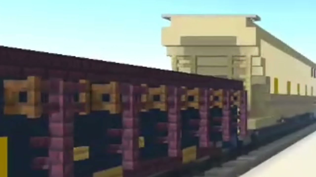 Minecraft CSX Manifest train animation - YouTube